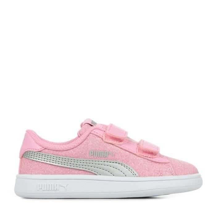 Baskets Puma Smash v2 Glitz Glam V Inf Prism pink puma silver ...