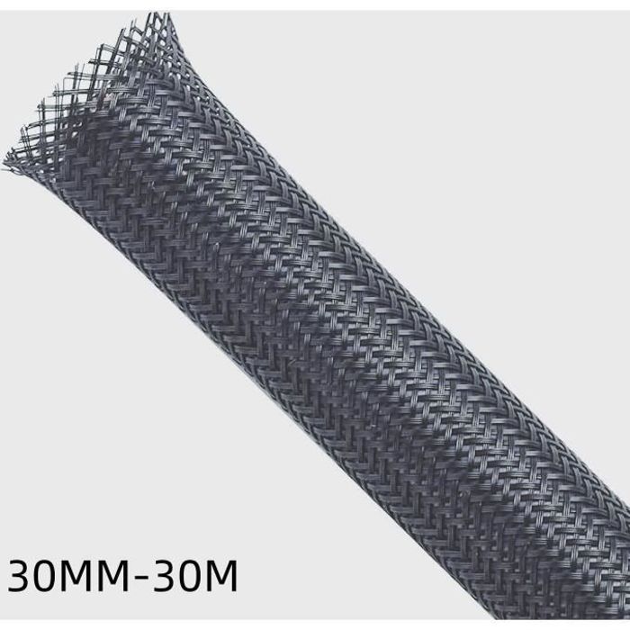 Gaine électrique，Gaine de câble tressée extensible en PET, protection ...