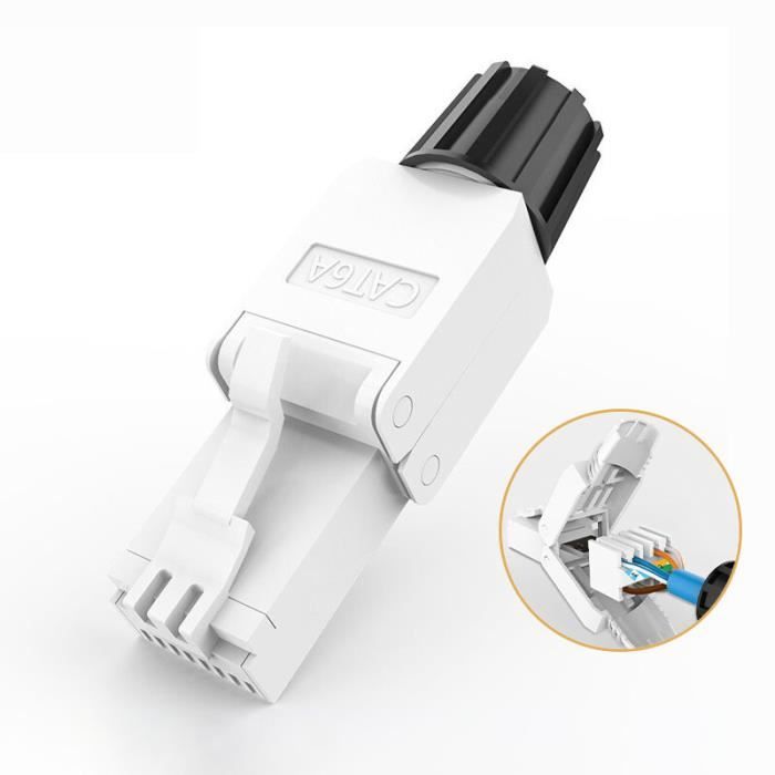 Connecteur industriel,connecteurs RJ45 Cat6A Cat7 Cat8,fiches de ...