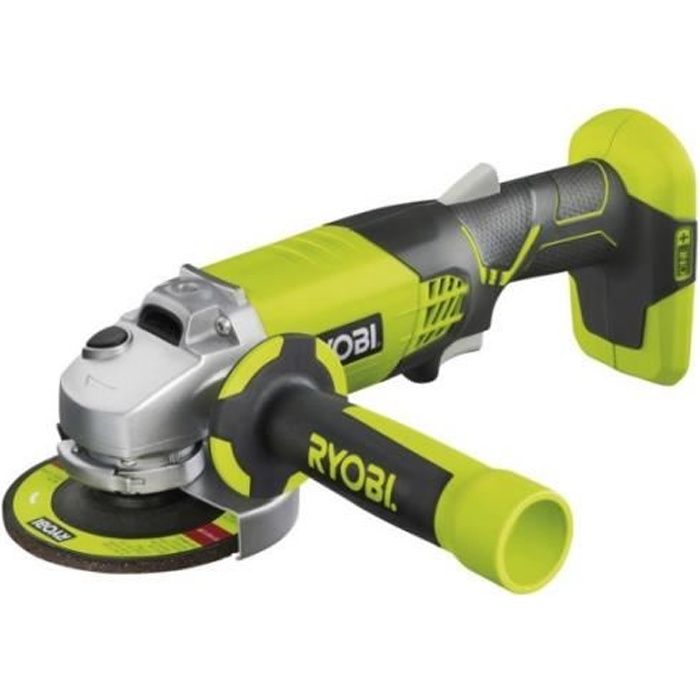 Meuleuse d'angle sans fil 115 mm RYOBI R18AG-0, 18 V sans batterie ni chargeur - Cdiscount Bricolage