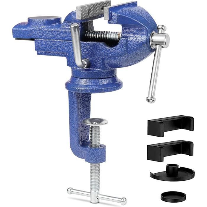 Étau De Table Rotatif À 360° Avec Enclume Et Axe, Largeur De Mâchoire ...