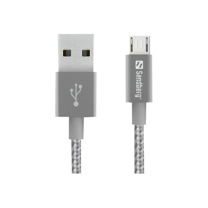 Sandberg Excellence - Câble USB - Micro-USB Type B (M) pour USB (M) - 1 ...