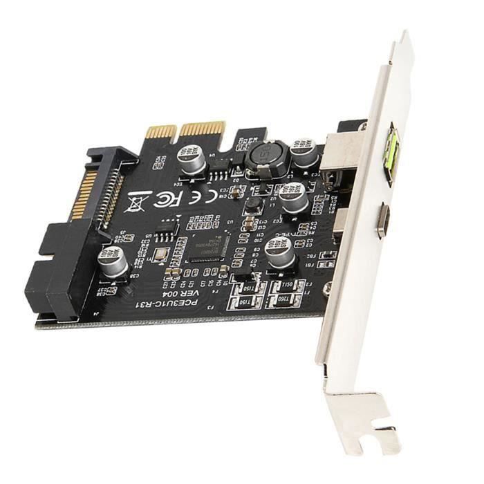 Light-Pci-e à Usb31 Type-c Carte D'extension Pcie à Usb 24a Charge ...