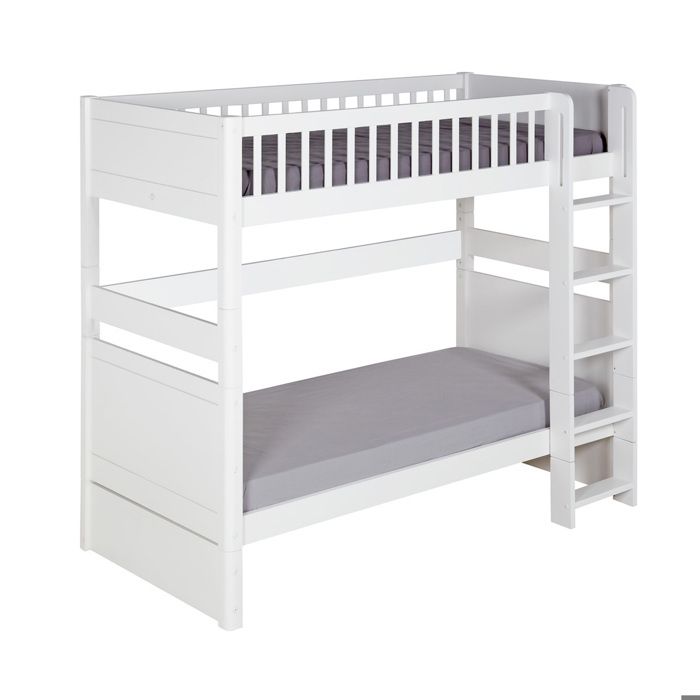 Lit superposé modulable Victoria Blanc 90x190 cm - Cdiscount Maison