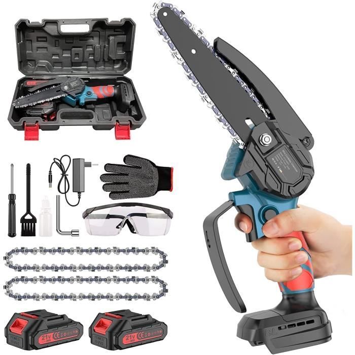 Ctalyn Mini Tronconneuse a Batterie 6 Pouces, Tronconneuse Electrique ...