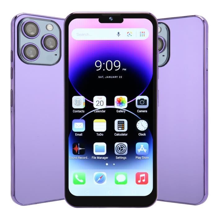 Pour téléphones portables Android 11.0 Téléphone portable HD 6,5 pouces ...