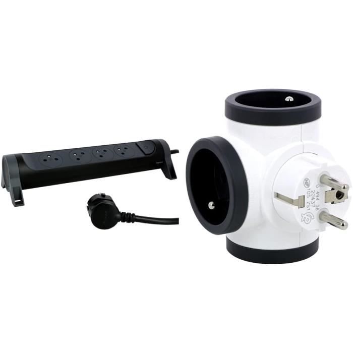 Rallonge Multiprise Rotative Avec 4 Prises De Courant Surface Et ...