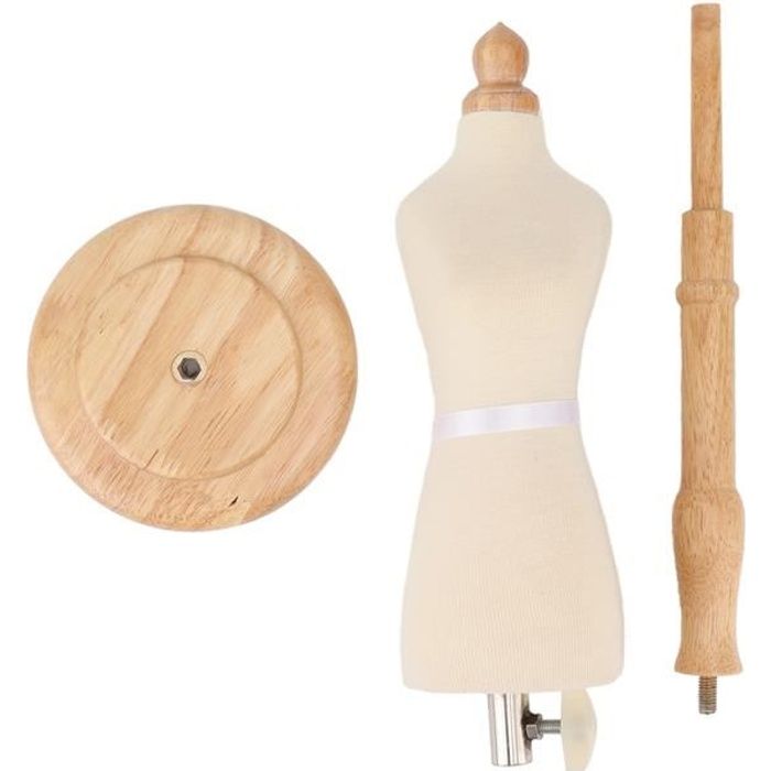 YOSOO Mannequin Couture Femme en Bois de Hêtre Résistant avec Base en ...