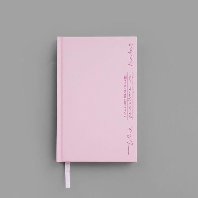 CAHIER,pink--Carnet de poche avec suivi des habitudes de 31 jours ...