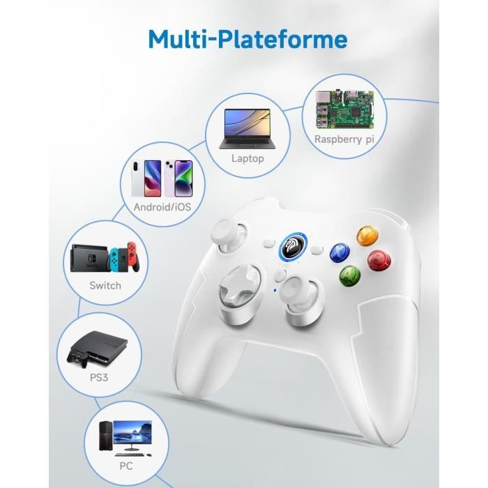 Manettes Pc Ps3 Sans Fil Rechargeable, 9013Pro Manette Switch Pro Sans ...