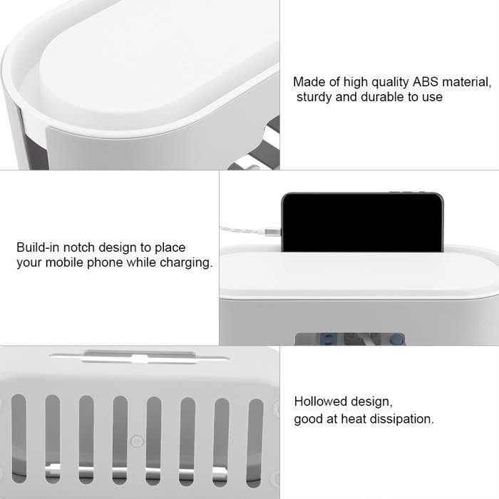 Sonew Boîtier de câble réseau Boîtier de câblage de finition de bande ...