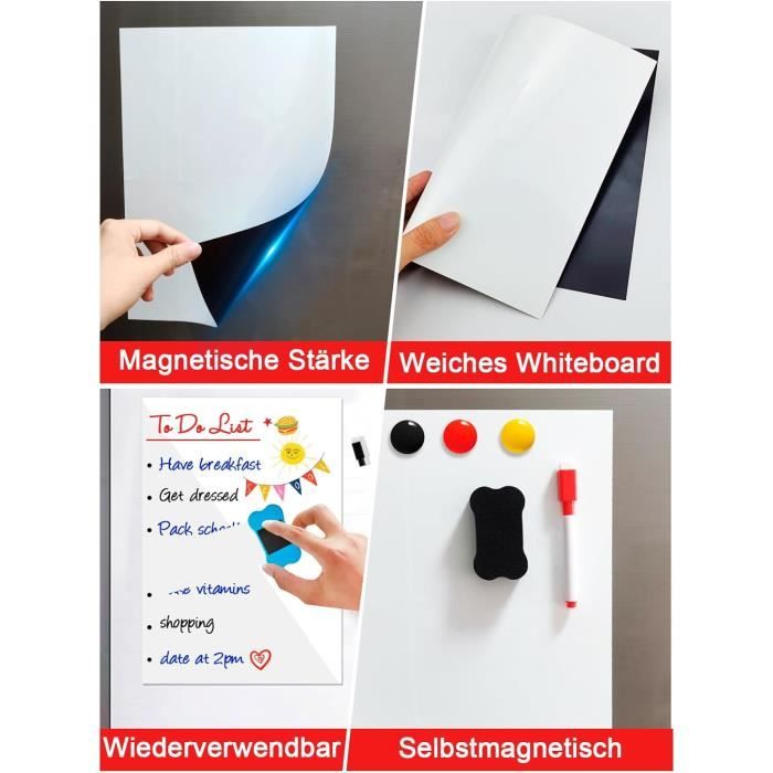 A4 Tableau Magnetique Frigo 20 * 30cm Planning Frigo Magnetique ...
