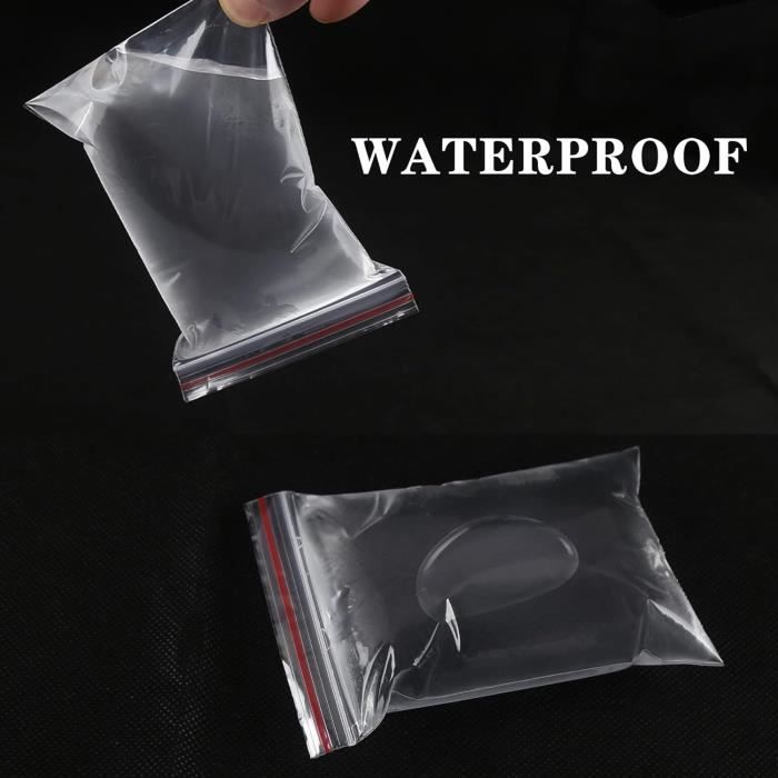 Transparent Zip Sachets Assortiment Sachets Plastique à Fermeture Zip ...