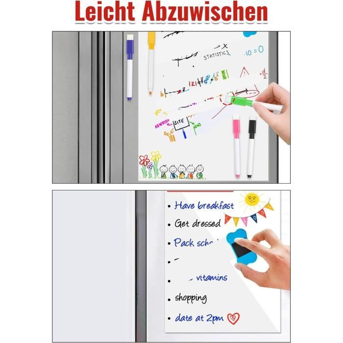 A4 Tableau Magnetique Frigo 20 * 30cm Planning Frigo Magnetique ...