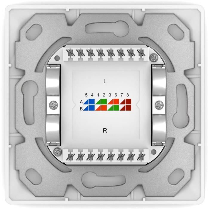 Lot De 10 Prises Réseau Cat 6A Pour Cat.8, Cat.7, Cat.6A, Cat.6, Cat.5 ...