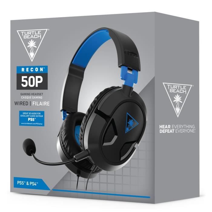 Casque Gaming Turtle Beach Recon 50P pour PS4/PS5 - TBS-3303-02 ...