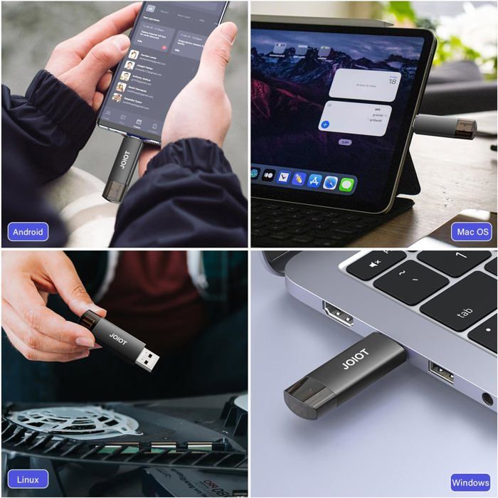 2pc clés USB 128 Go 3.0 OTG 2 en 1 Clé USBC Stick 3.0 Memory Stick 128 ...