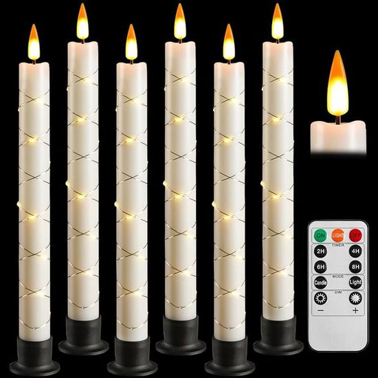 By LED Candle with Remote Control and Timer, Battery Operated Candle ...