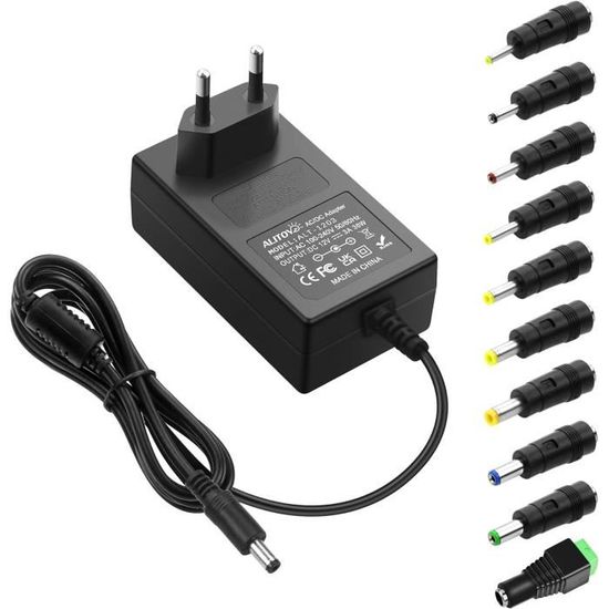 Adaptateur Secteur 12V 3A Alimentation Universelle AC DC DC 12V 3000mA ...