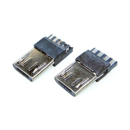 5p - Lot De 20 Prises Jack Micro Usb, 4 Ou 5 Broches, Connecteur Mâle ...