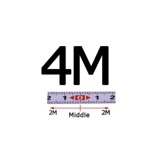 4M Two way - Règle à ruban auto adhésive en acier, échelle métrique de ...