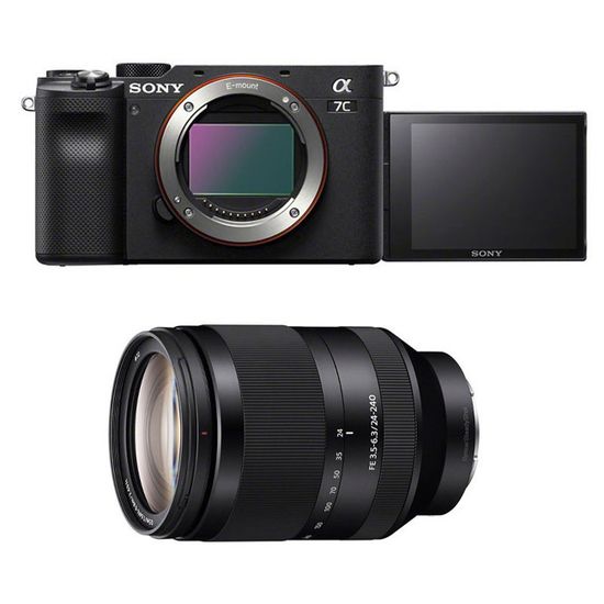 SONY Hybride ALPHA 7C NOIR + Objectif FE 24-240 Garanti 3 ans ...