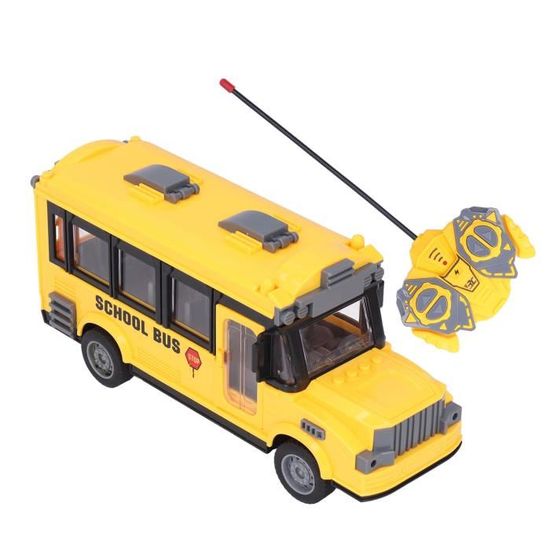 SURENHAP Jouet d'autobus scolaire Bus Scolaire Jouet RC School Bus 1/30 ...
