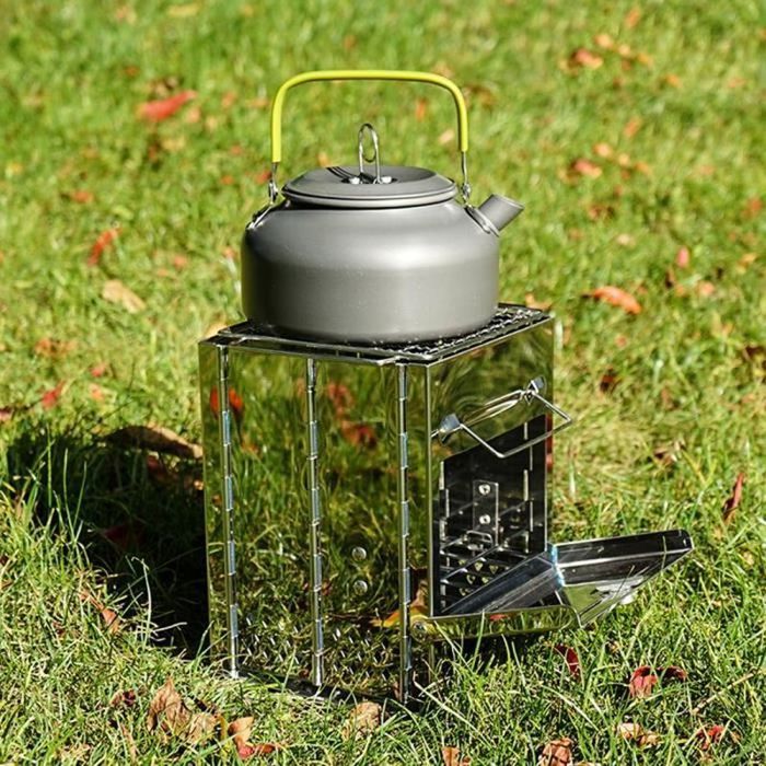 Barbecue Extérieur Intégré Four Pliant en acier inoxydable pour Camping ...