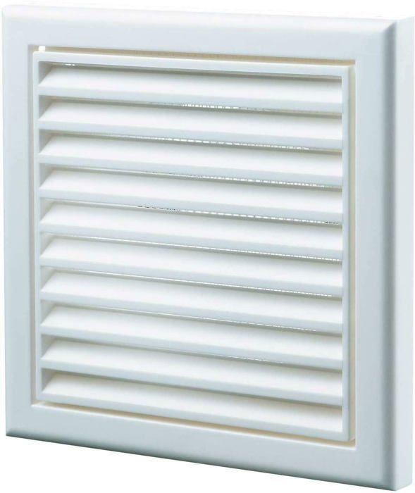 Grille D'Aération Extérieure En Plastique Blanc De 100 Mm De Diamètre ...