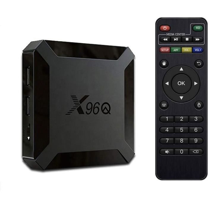 100 TV Box X96Q TV Box H313 Quad-Core 2G RAM et 16 G Rom 4K WiFi 24Ghz ...