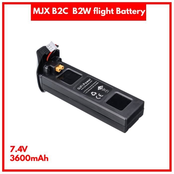 Batterie de vol Lipo 7.4V 3600mAh pour caméra volante MJX B2C B2W - AIHONTAI - Noir ...