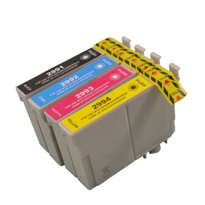 Jeu de 4 cartouches equivalent XP-250 Series Remplace série Fraise 1x ...