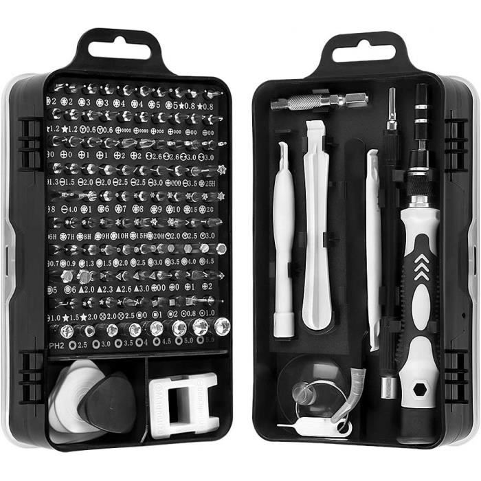 Mini set tournevis precision, 115 en 1 kit tournevis précision mini jeu ...