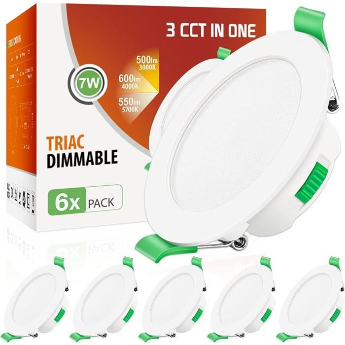 Spot Encastrable Led Ultra Plat 230V 7W Spot Encastrable Plafond 3000K 4000K 5700K Étanche Ip65 ...