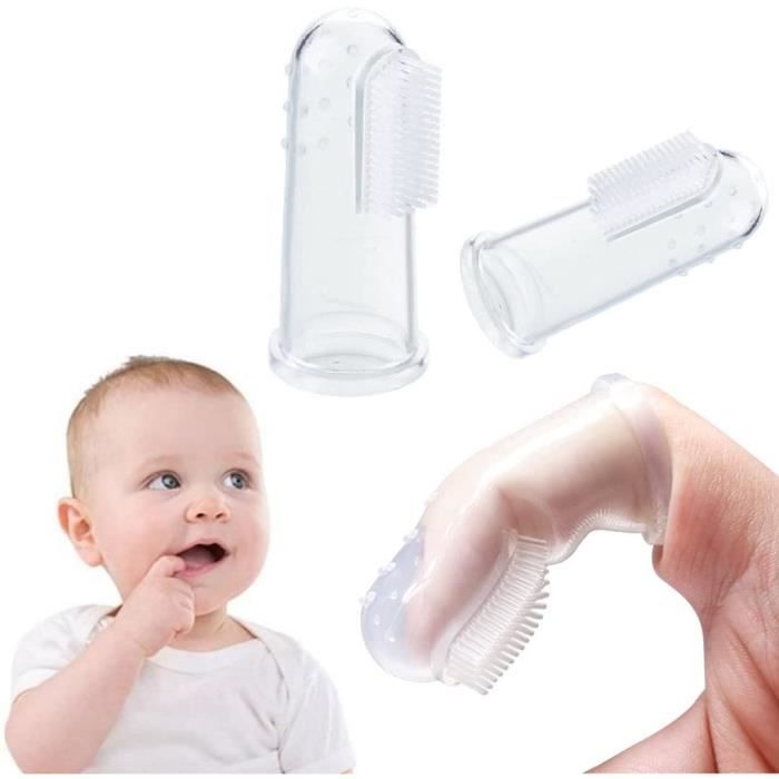 Pack de 3 Brosses à Dents Bébé aux poils très Doux en silicone de Haute ...