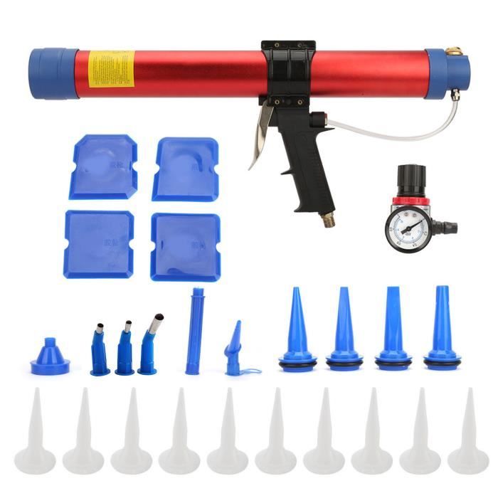 Pistolet à mastic pneumatique EBTOOLS 600Ml Soft Glue Air Gun Outil à ...