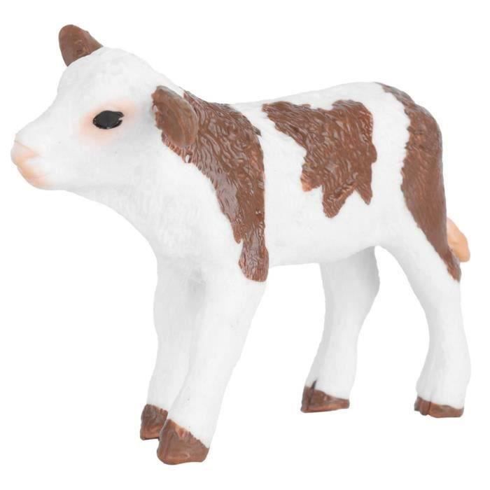 Gift-Fdit modèle de vache Simulation Vache Figurine Modèle Enfants ...