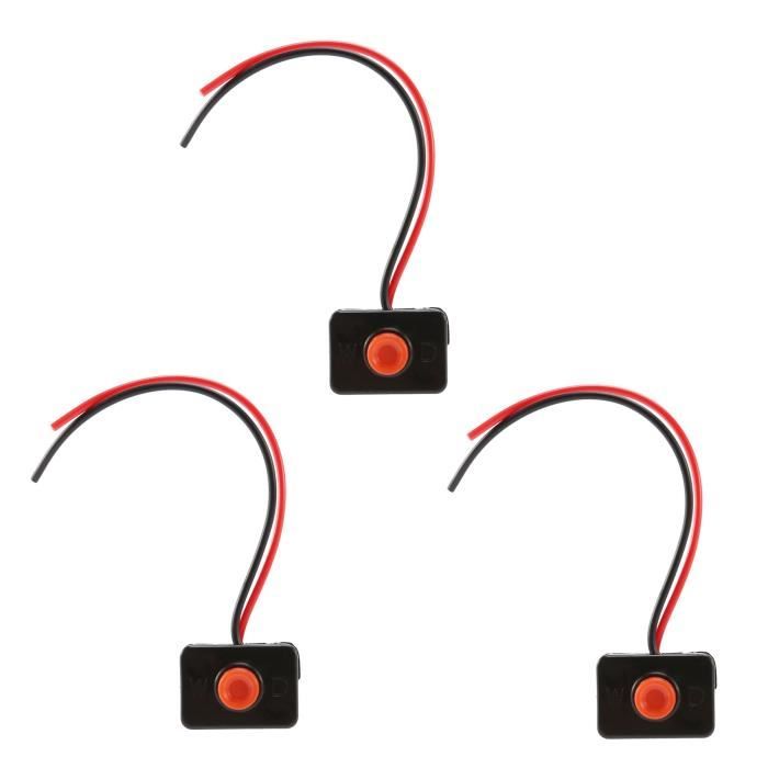 3X DC 12V2A Bouton Poussoir Momentanement Adhesif Actionne pour Les ...