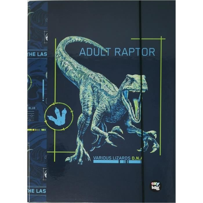 A4 - A4 - A4 - Classeur A4 - Pour enfant - Format A4 - En carton avec élastique - A4 - Pour ...