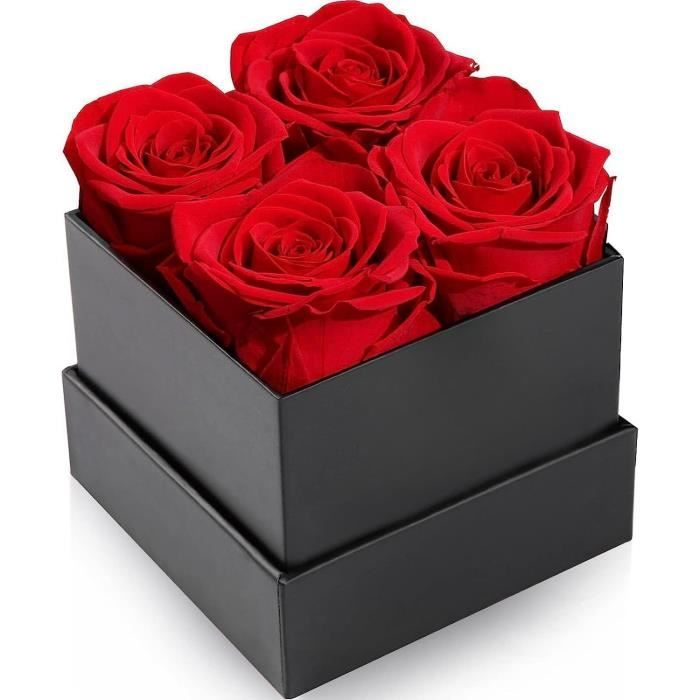 Laspi Rose éternelle - Cadeau Coffret Boîte de Roses, Fleur Eternel ...