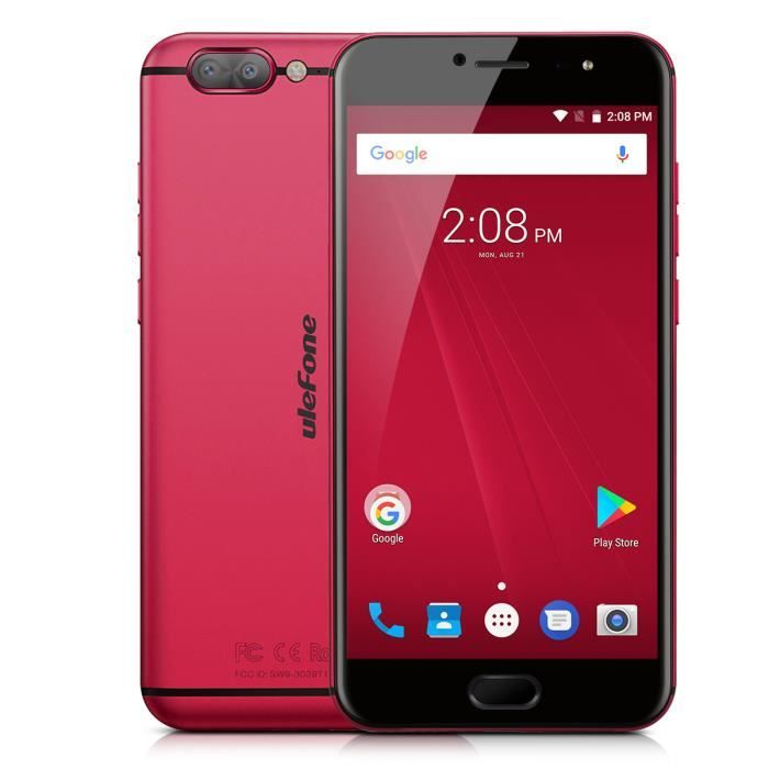 UleFone T1 Smartphone 4G 6G+64G MTK Helio P25 2.6GHz Android 7.0 Octacore 5.5 Pouces FHD Dual ...