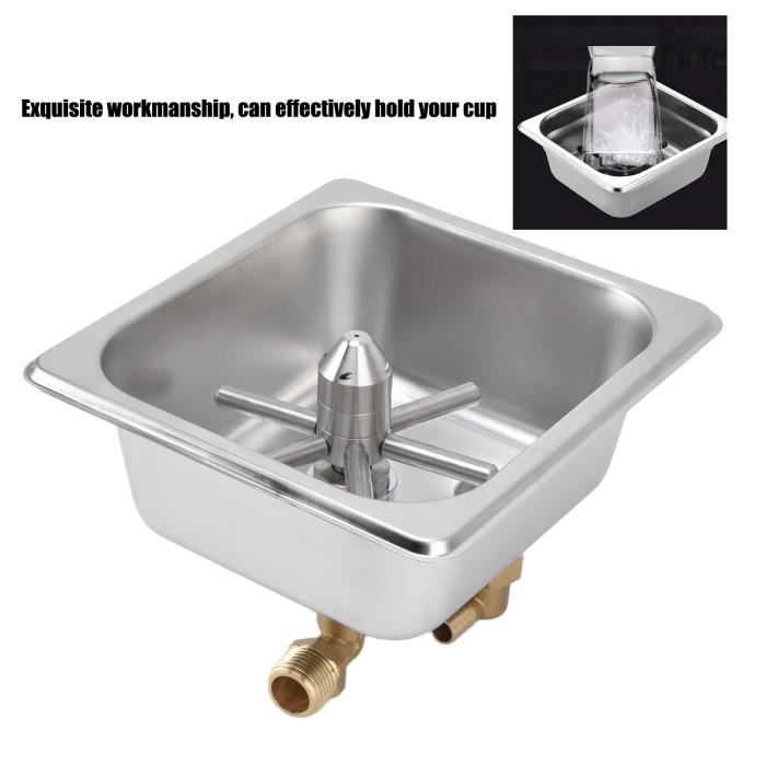 VGEBY Rinceuse à verre Outils de type presse Cleaner Robinet Acier ...