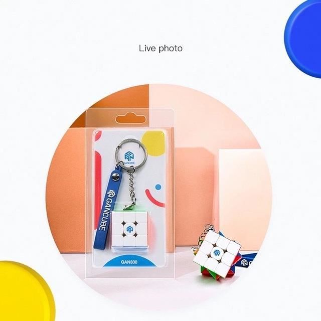 CASSE-TETE,GAN330--porte clés Cube magique 3x3x3, puzzle 3cm, cubes de ...