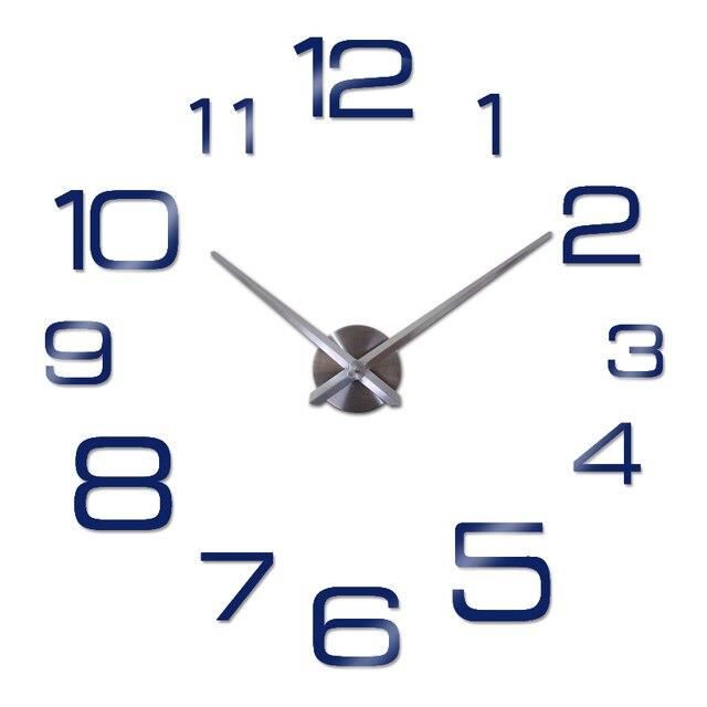 HORLOGE PENDULE,Deep Blue-27inch--Grande horloge murale à quartz avec ...