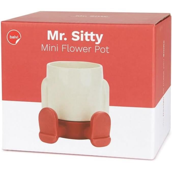 Pot de fleur en céramique rouge avec réserve d'eau - Mini Pot De Fleur ...