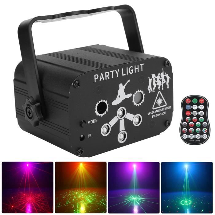 Fdit éclairage de scène à commande vocale 6 trous Laser Stage Light USB ...