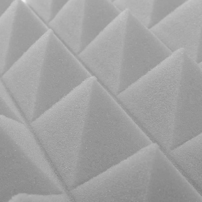 Eponge Mousse Acoustique Isolation Studio 250mmx250mmx50mm GRIS Di02904 ...