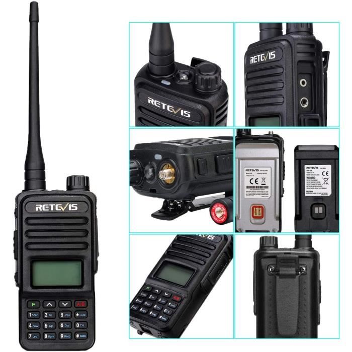 RT85 Talkie Walkie Double Bande, Professionnel Radio Amateur 200 Canaux ...