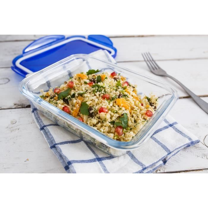 Lot de 5 Lunch Box - PYREX - Cook & Go - Verre - Rectangulaire ...
