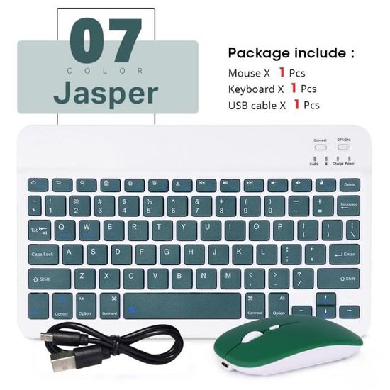 Clavier,Mini clavier et souris Bluetooth sans fil,Portable,pour ipad ...